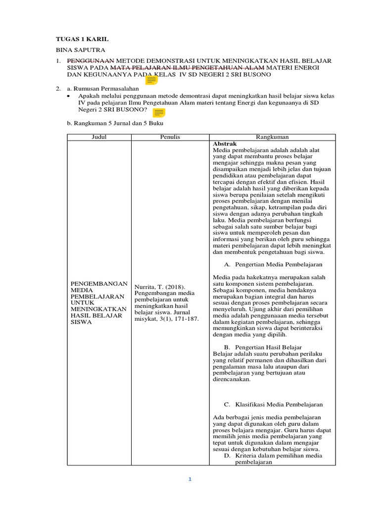 Tugas 1 Karil Bina Saputra | PDF