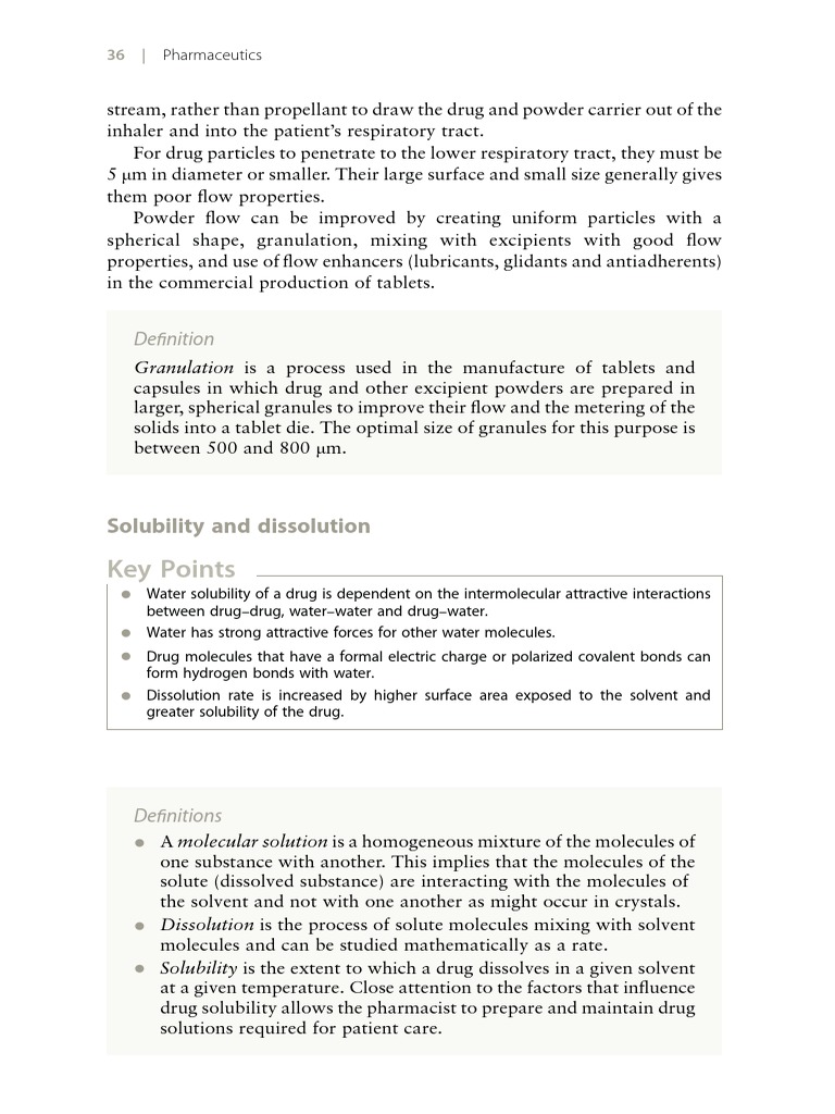 Factors Influencing Drug Solubility Dissolution Rate And Partitioning