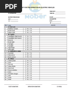 Pre-Delivery Inspection Checklist | PDF