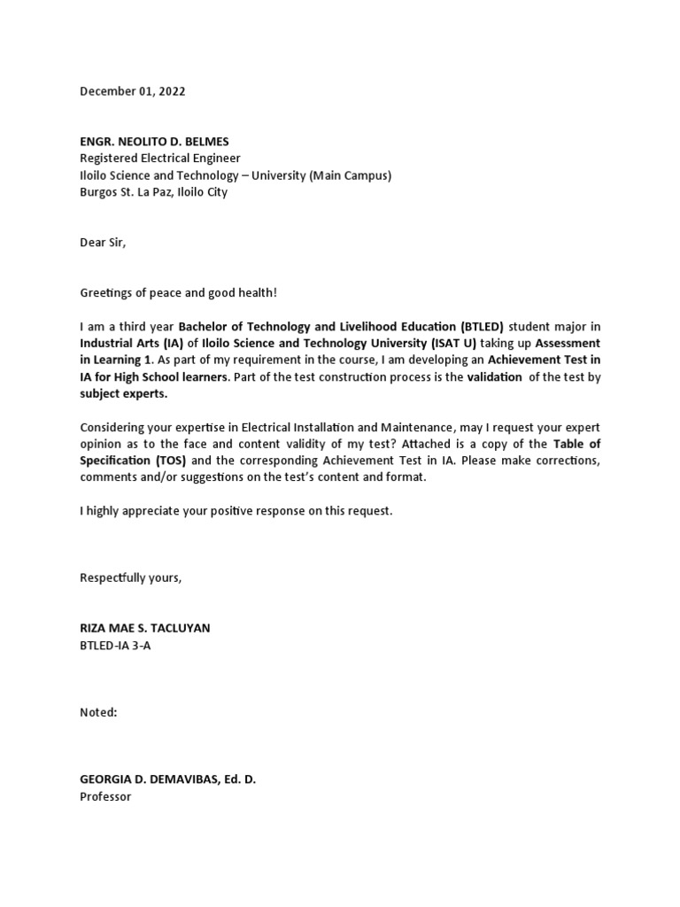 FINAL LETTER Sir Belmes 2 Copies | PDF