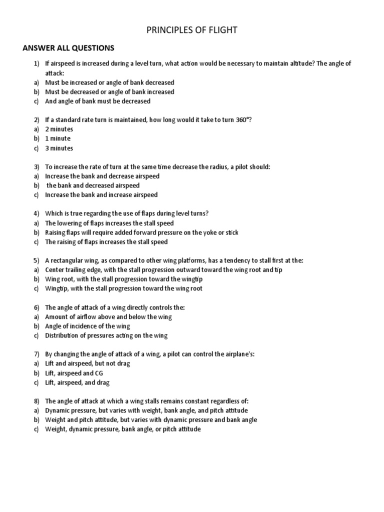 PPL Pof Cat | PDF | Drag (Physics) | Lift (Force)