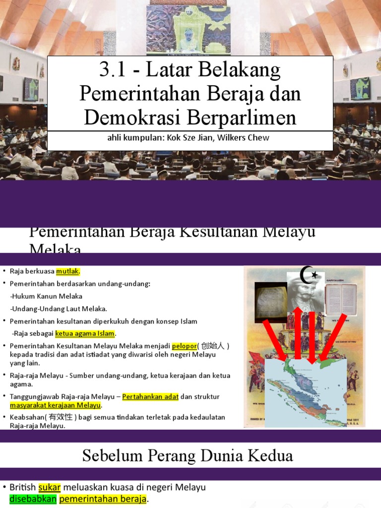 3.1 Latar Belakang Pemerintahan Beraja Dan Demokrasi Berparlimen | PDF