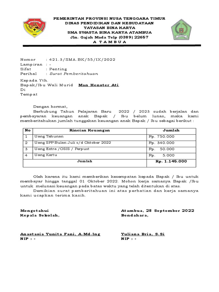 File Surat Tagihan | PDF