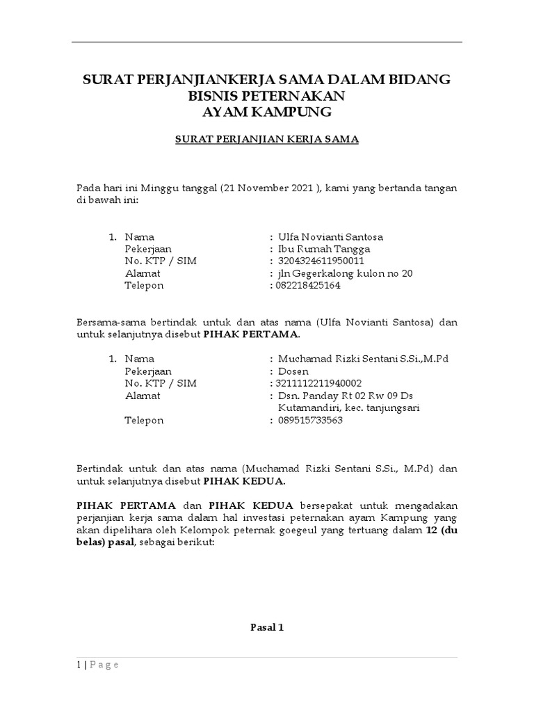 SPK Ayam Bareed Rock | PDF