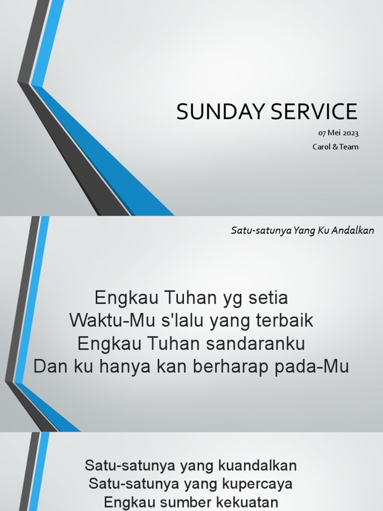 7 Mei 2023 SS PNW Team by Carol | PDF | Agama & Spiritualitas