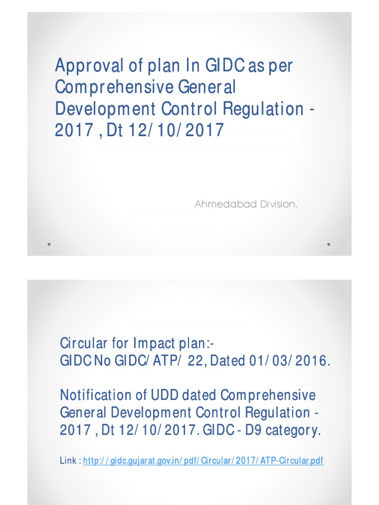 GIDC Impact Fee Regulations 2022 | PDF