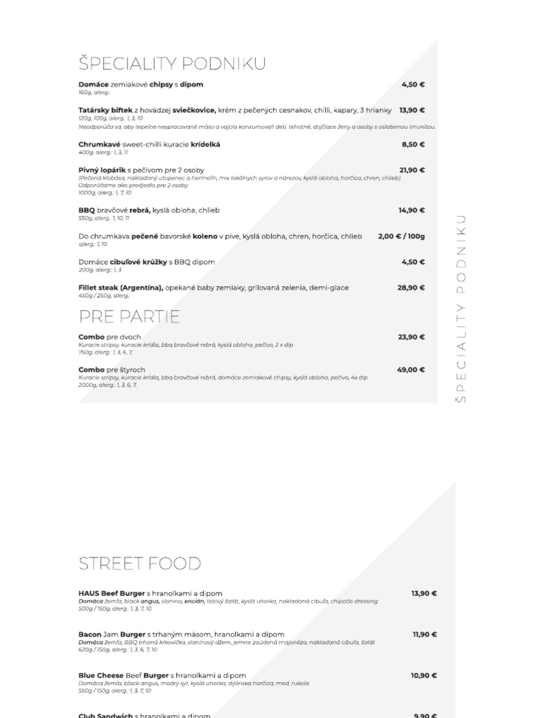 Menu Haus Web PDF | PDF