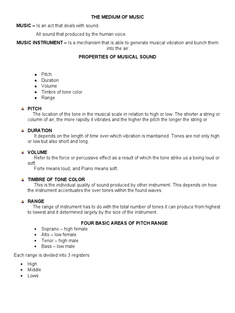 The Medium of Music | Download Free PDF | String Instruments | Brass ...