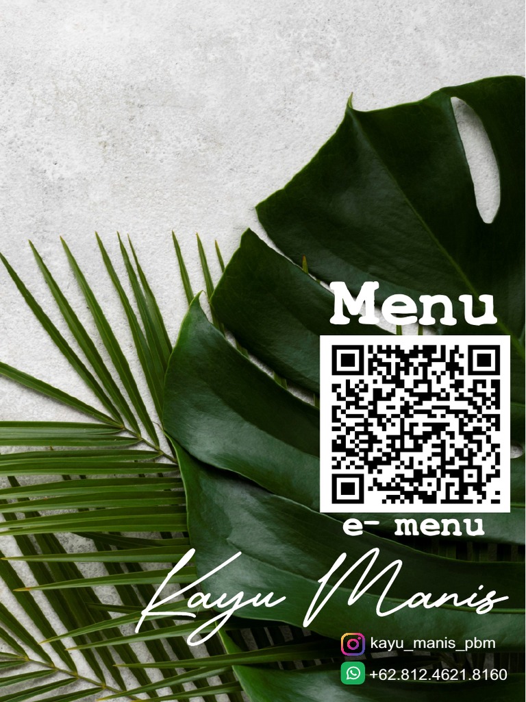 Menu Kayu Manis PDF | PDF
