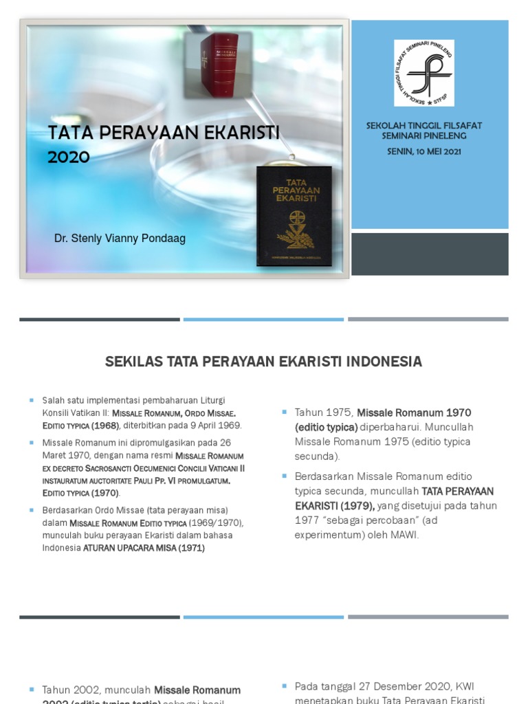 Tata Perayaan Ekaristi 2020 | PDF