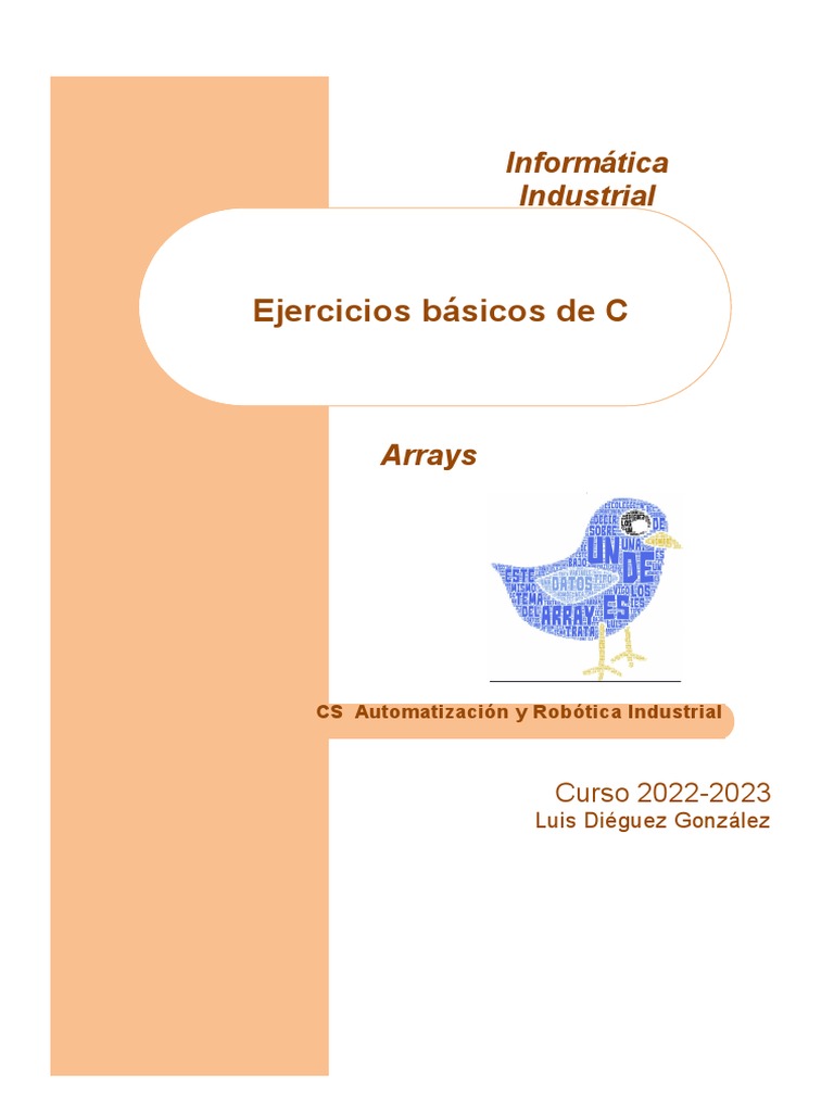 Ejercicios de C - Practica de Arrays | PDF | Datos de computadora | Algoritmos y Estructuras de ...