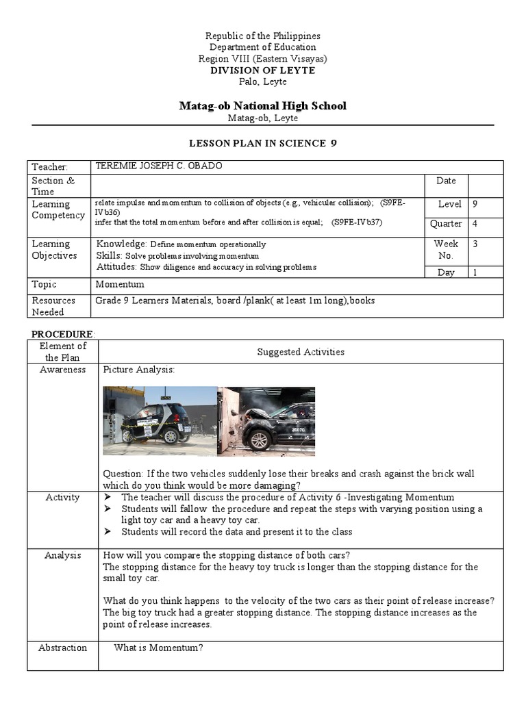 Science 9 DLP Q4W3D1 | PDF