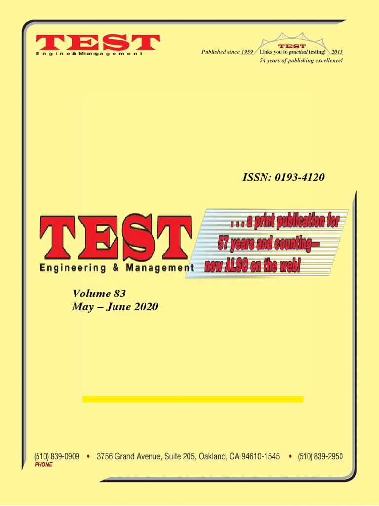 May - June 2020: ISSN: 0193-4120 | PDF | Welding | Construction