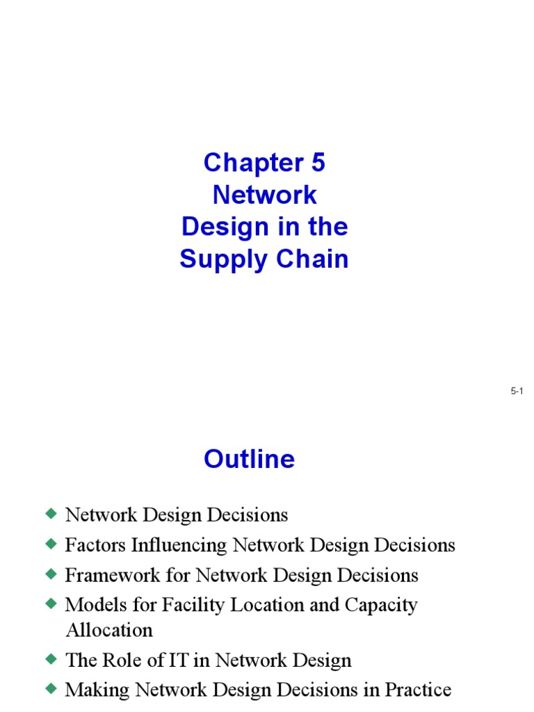 05 - Network Design in Supply Chain | PDF | Supply Chain | Logistics