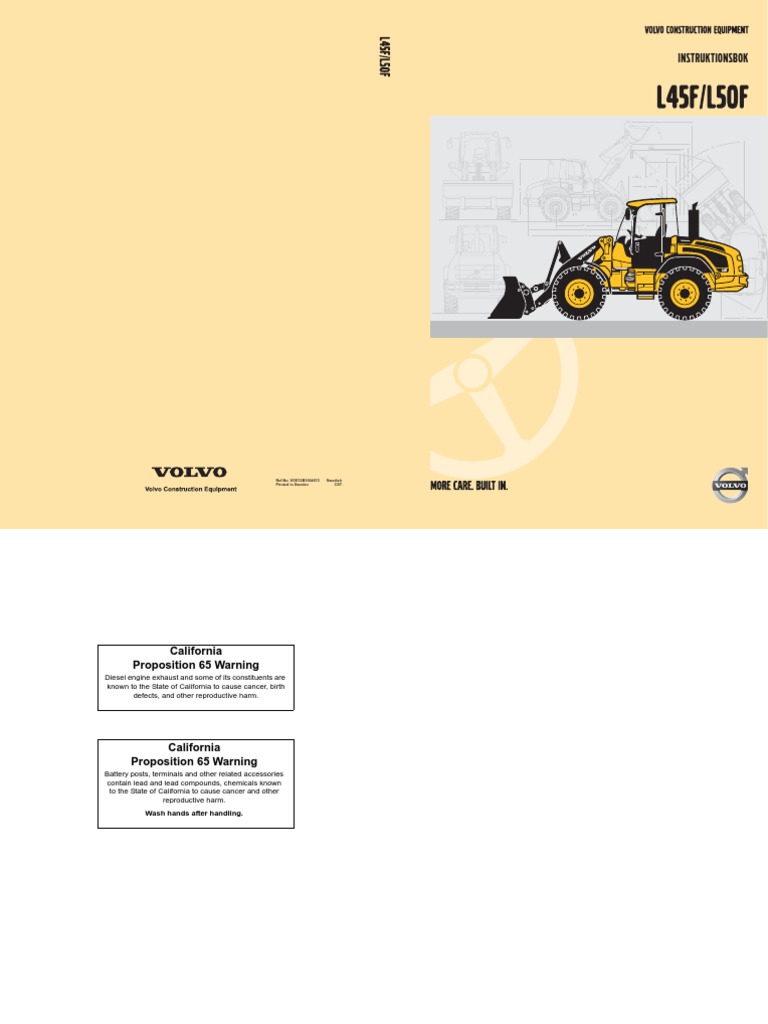 Manual Volvo L45 Se PDF | PDF