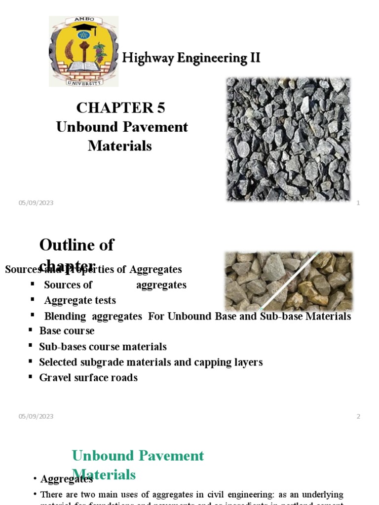 Unbound Pavement Aggregate Guide | PDF | Road Surface | Construction Aggregate