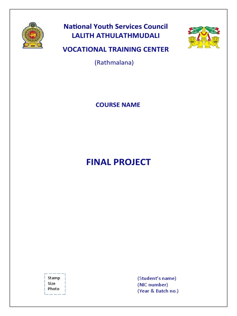 Assignment Cover Page Final Project | PDF Assignment Cover Page Final Project | PDF