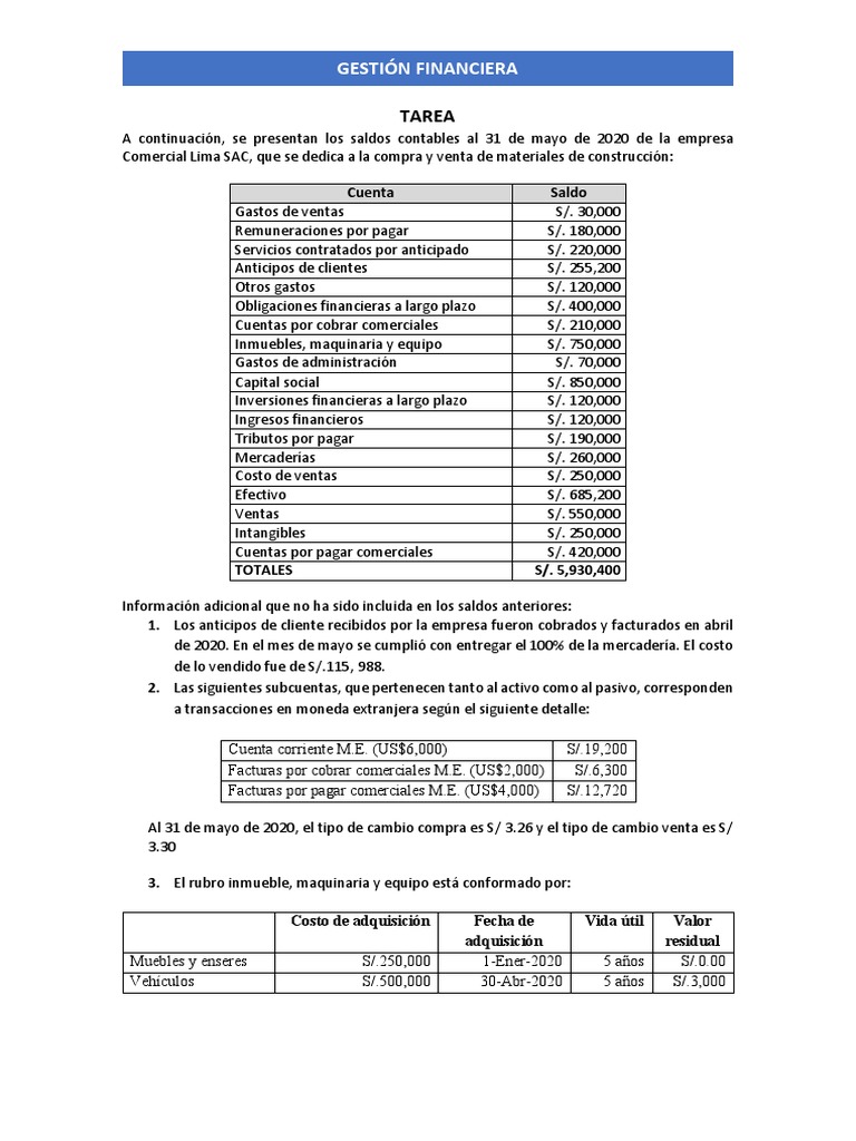 Caso Practico | PDF | Servicios financieros | Business