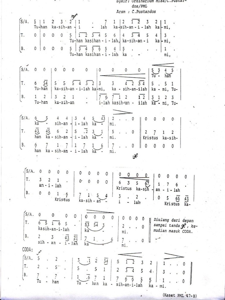 Tuhan Kasihanilah Kami - Pustardos | PDF