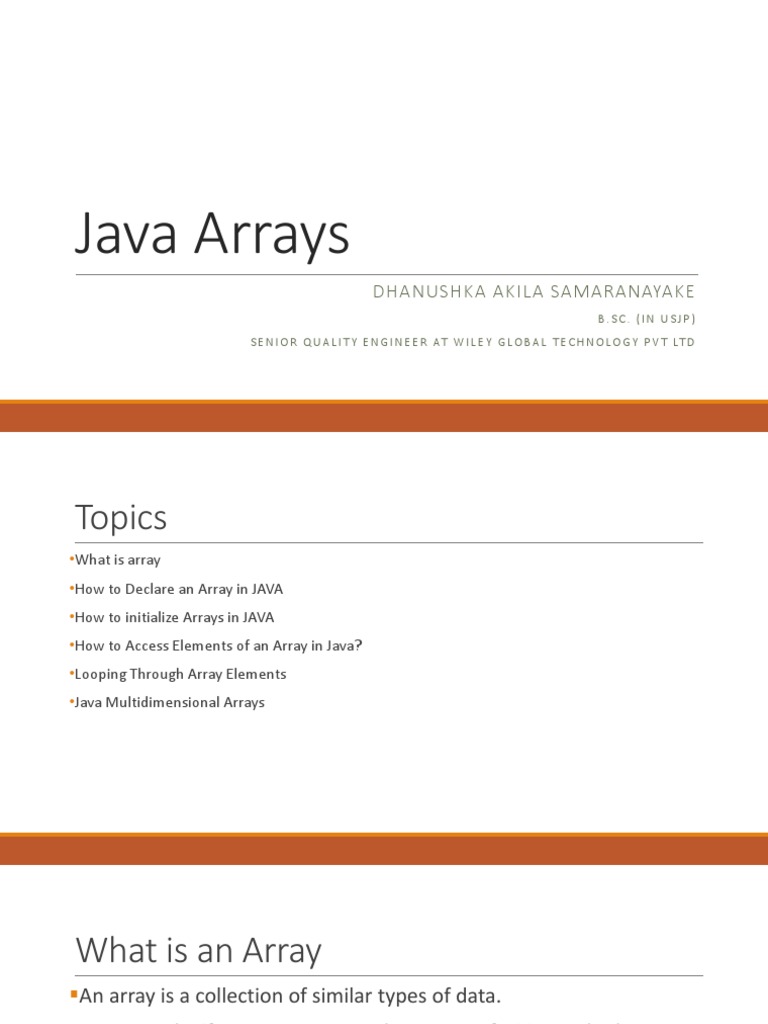 Java Arrays Pdf Pdf Data Type String Computer Science