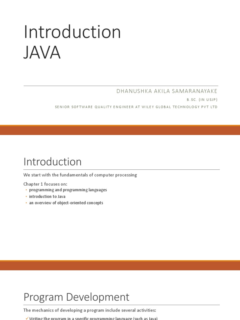 Introduction - To - Java PDF | PDF | Java Virtual Machine | Java (Programming Language)