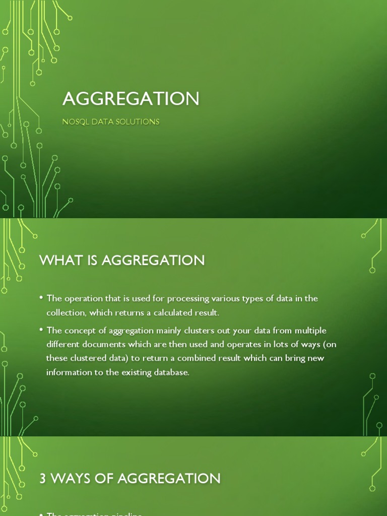 T4 Aggregation PDF | PDF | Parameter (Computer Programming ... T4 Aggregation PDF | PDF | Parameter (Computer Programming ...