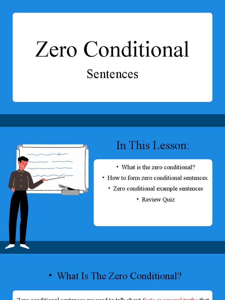 Zero Conditional PowerPoint Lesson | Download Free PDF | Sentence ...