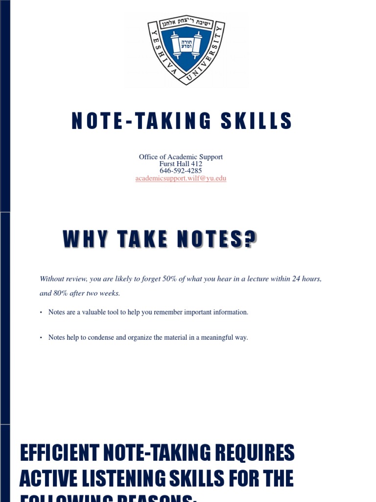 Notetaking Strategies Updated - 3 PDF | PDF | Lecture | Psychology