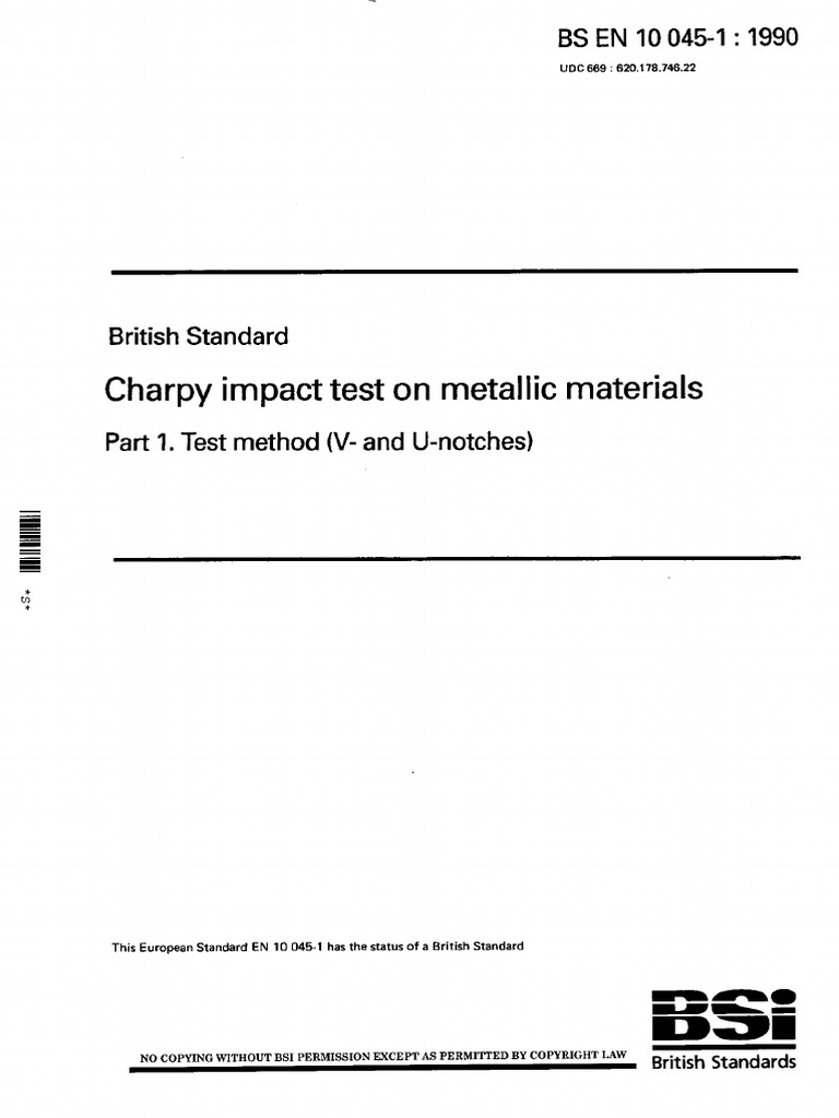 BS en 10045 1 1990 | PDF