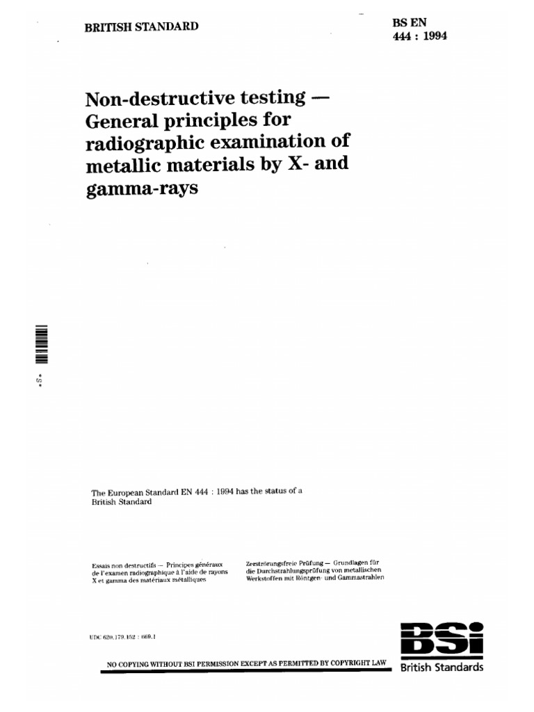 BS en 444 1994 | PDF