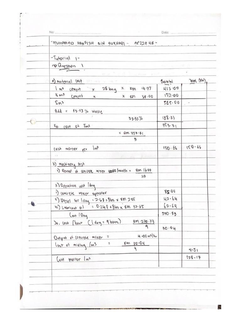 Tutorial 1 BSR 562 | PDF