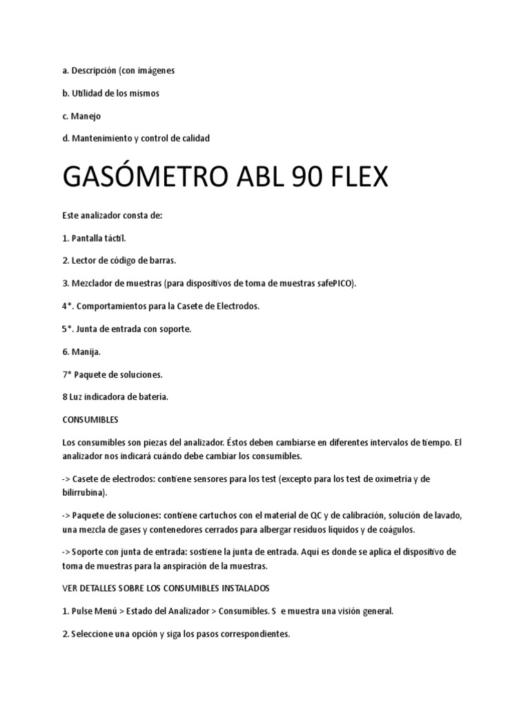 Abl 90 X | PDF