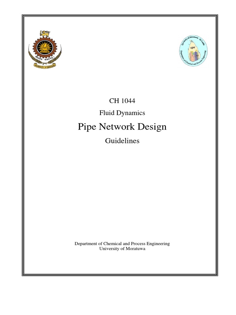 Pipe Network Design Guideline | PDF | Technology & Engineering