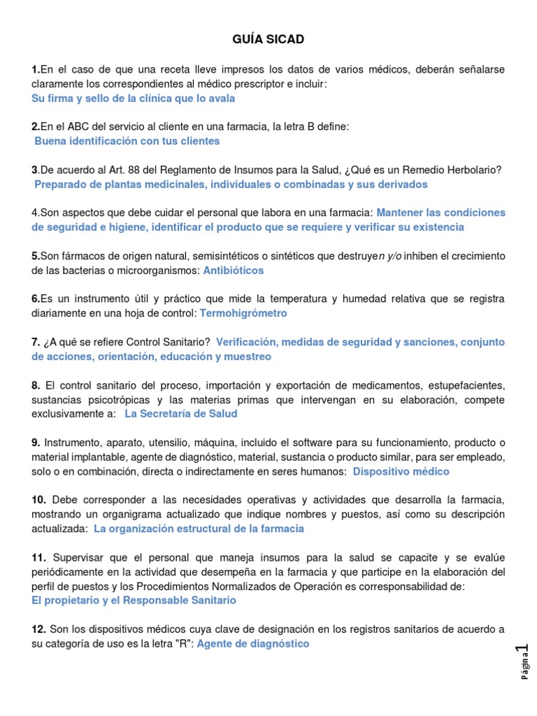 Guia SICAD PDF | PDF | Farmacia | Medicamentos con receta