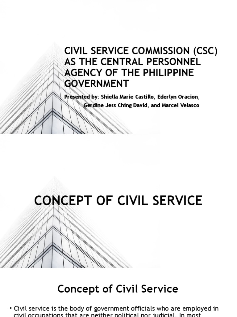 Overview of the Philippine Civil Service | PDF | Civil Service | Employment