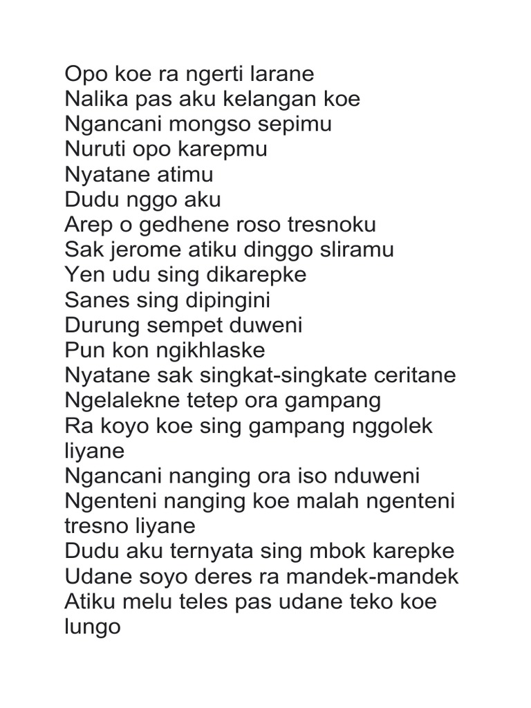 Lirik Sanes | PDF