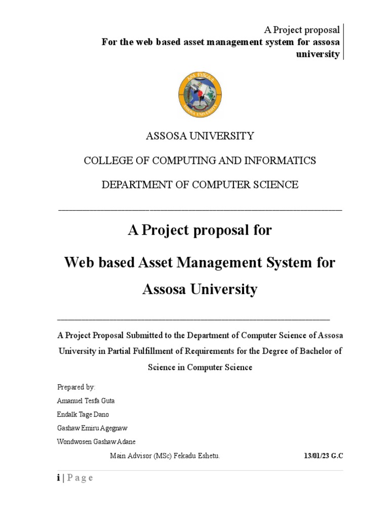 Web-Based Asset Management Proposal | PDF | Application Software ...