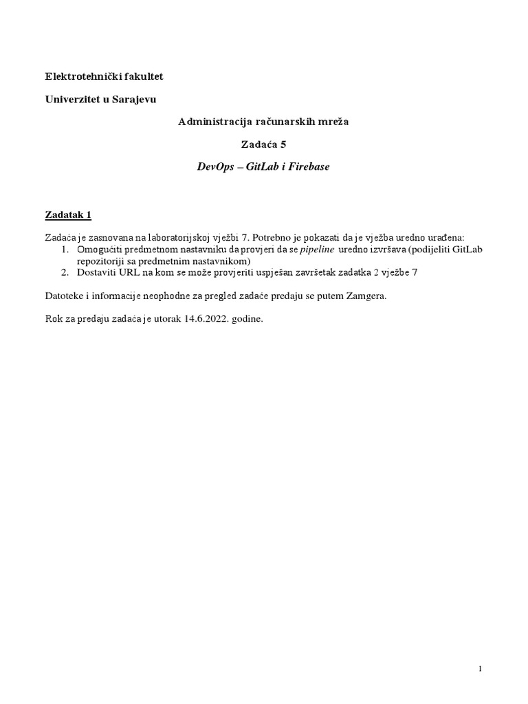 ARM - Zadaca 5 - DevOps PDF | PDF