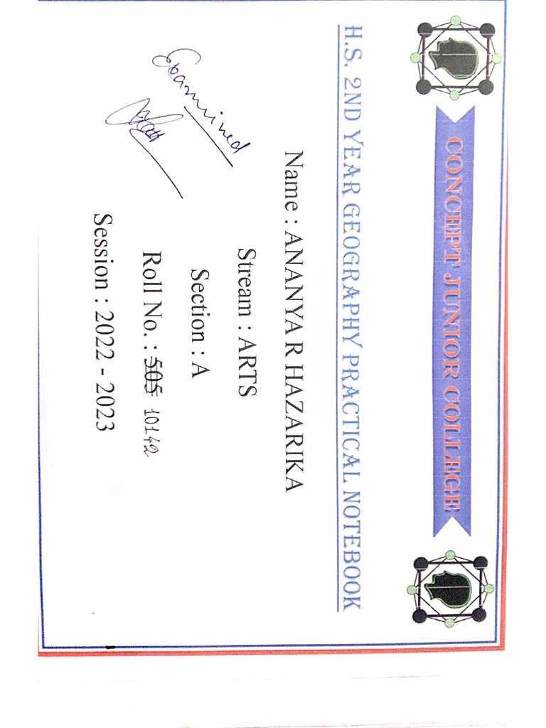 Class-12 Geography Practical (2023-24) PDF | PDF