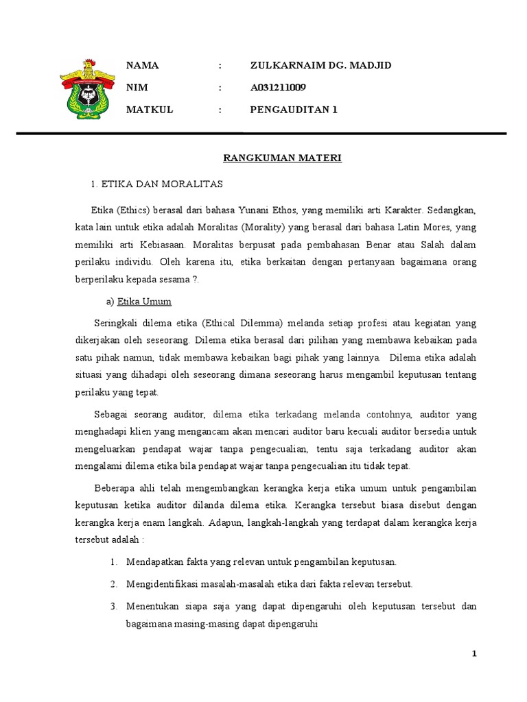 RMK 1-Zulkarnaim-A031211009 | PDF
