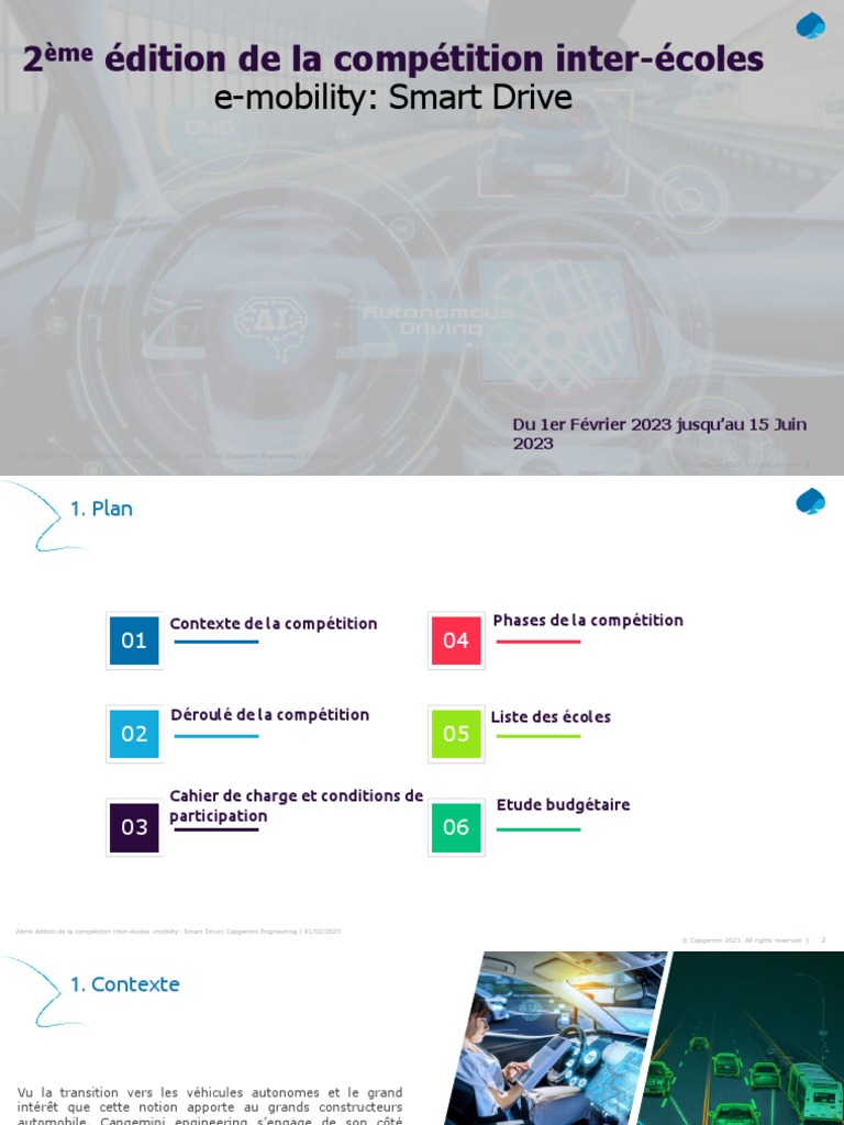E-Mobility Competition Capgemini - MG2 Engineering Seconde Edition ...