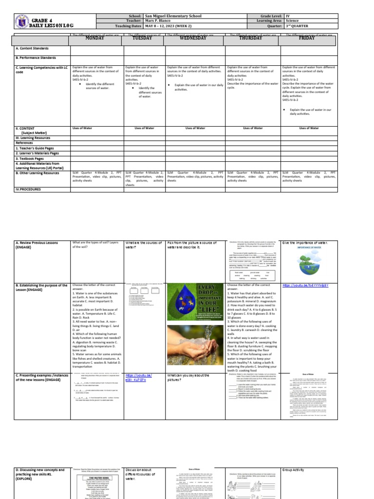 Science-4 Q4 W2-DLL | PDF