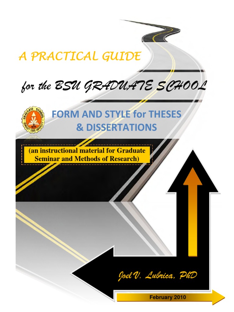 Bsu Thesis Format PDF | Download Free PDF | Thesis | Paragraph