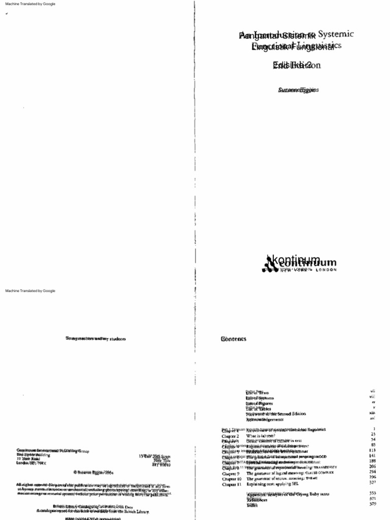 An Introduction To SFL 2nd Edition Suzanne Eggins Compressed PDF | PDF