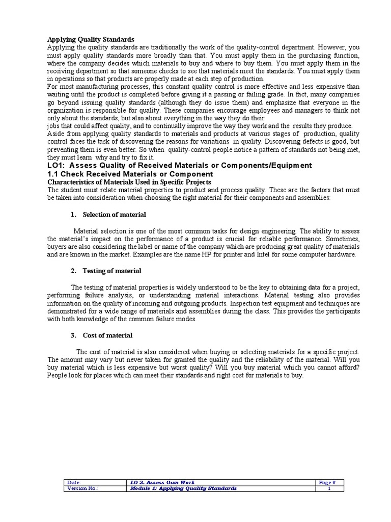 Applying-Quality-Standard (1) (Repaired) | Download Free PDF ...