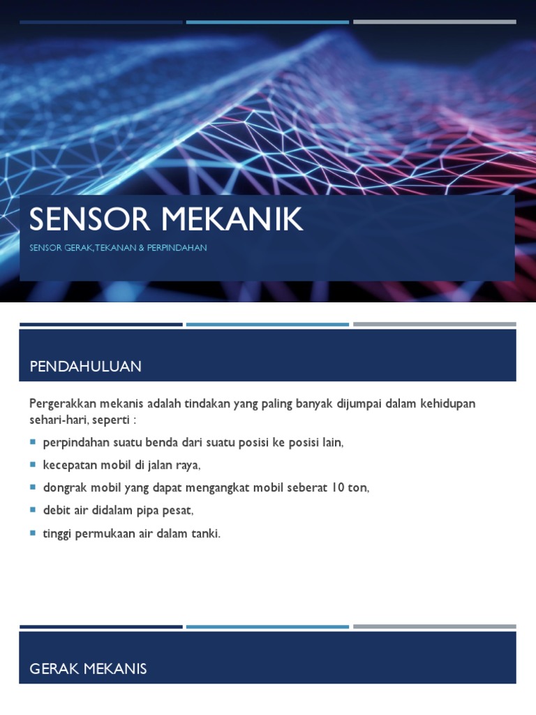 Sensor Mekanik 1 PDF | PDF | Sains & Matematika
