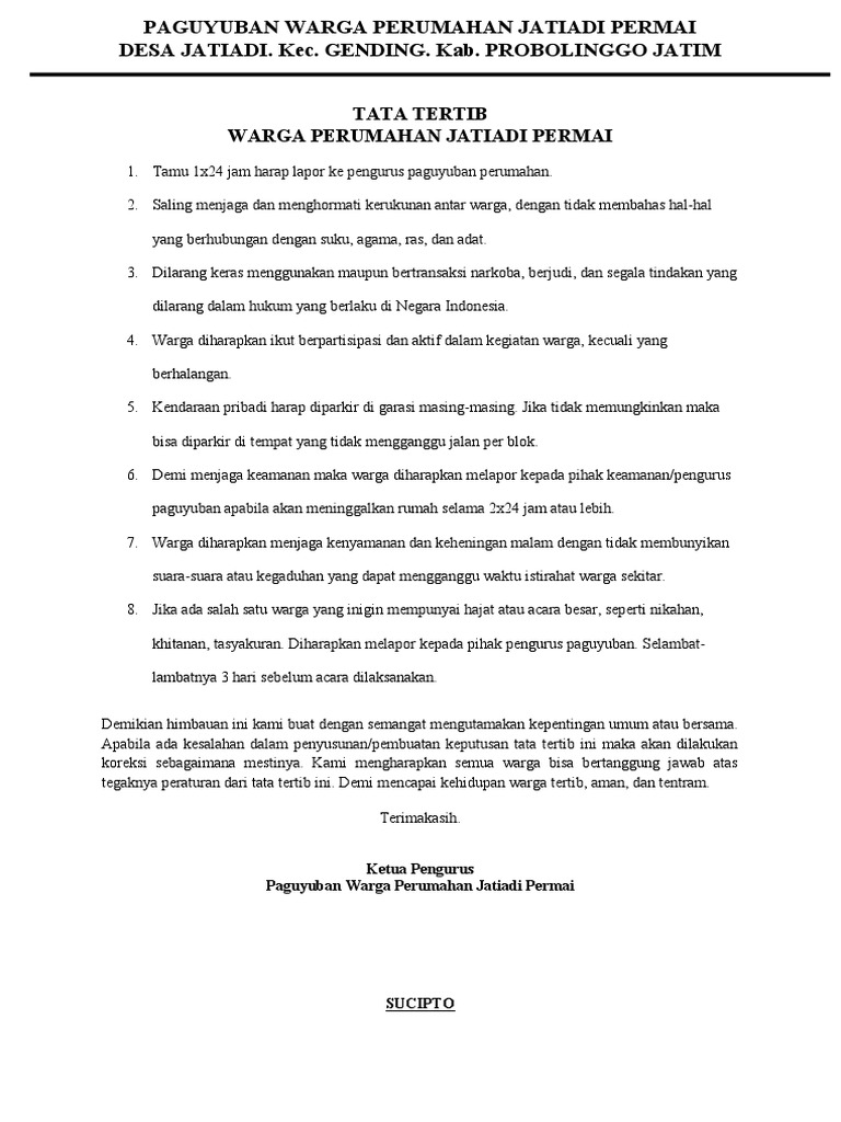 Tata Tertib Banner | PDF