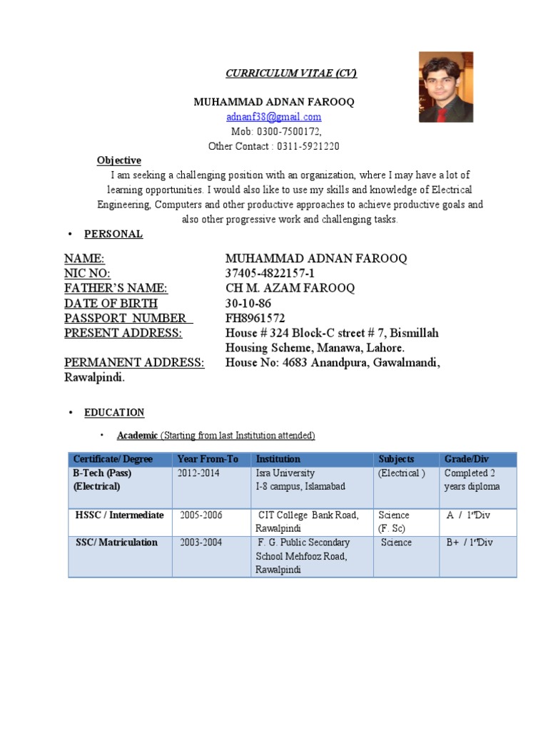 CV Adnan Updated 2023 | PDF