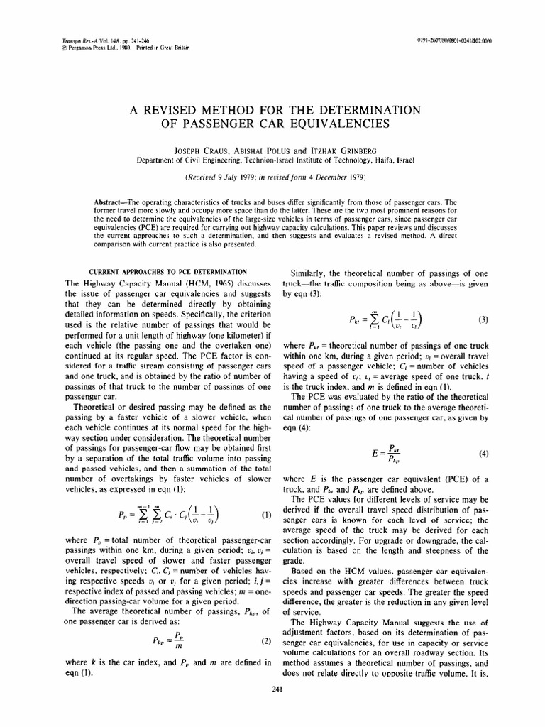 A-Revised-Method-For-The-Determination-Of-Passenger Car Equvalent ...