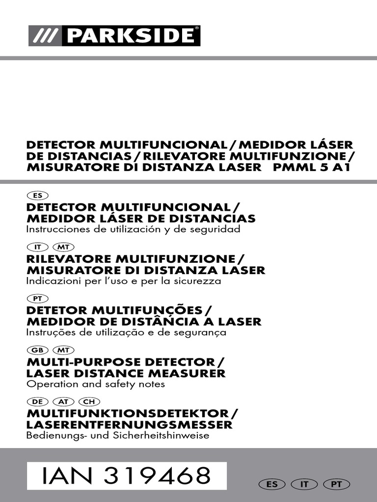 Manual Detector Multifunción | PDF | Residuos | Corriente eléctrica